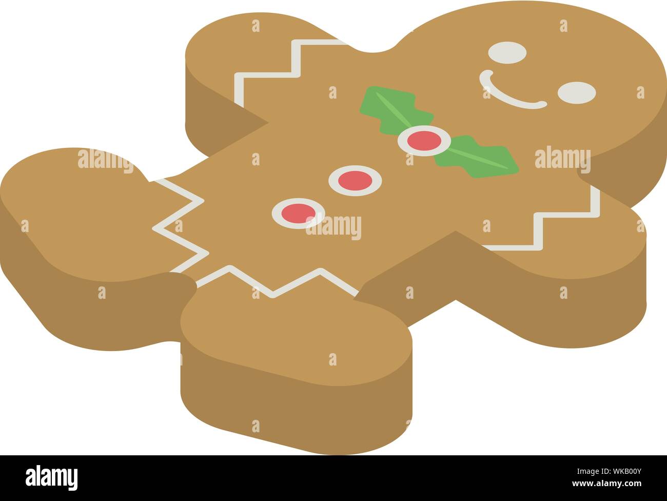 Gingerbread man icon, isometric style Stock Vector Image & Art - Alamy