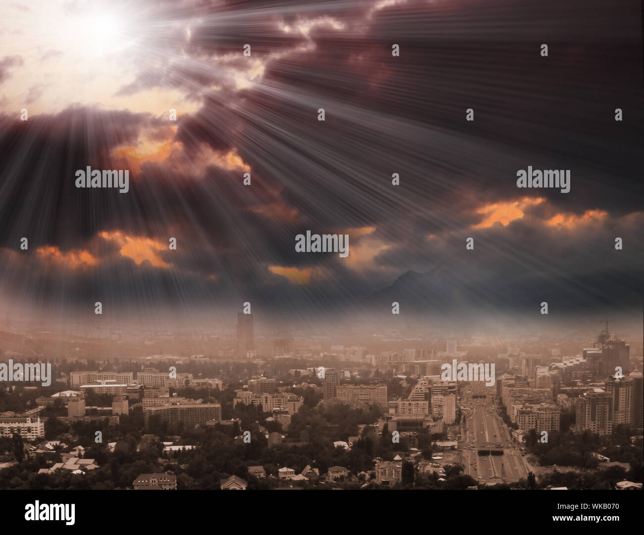 Cityscape background, night scene Stock Photo - Alamy