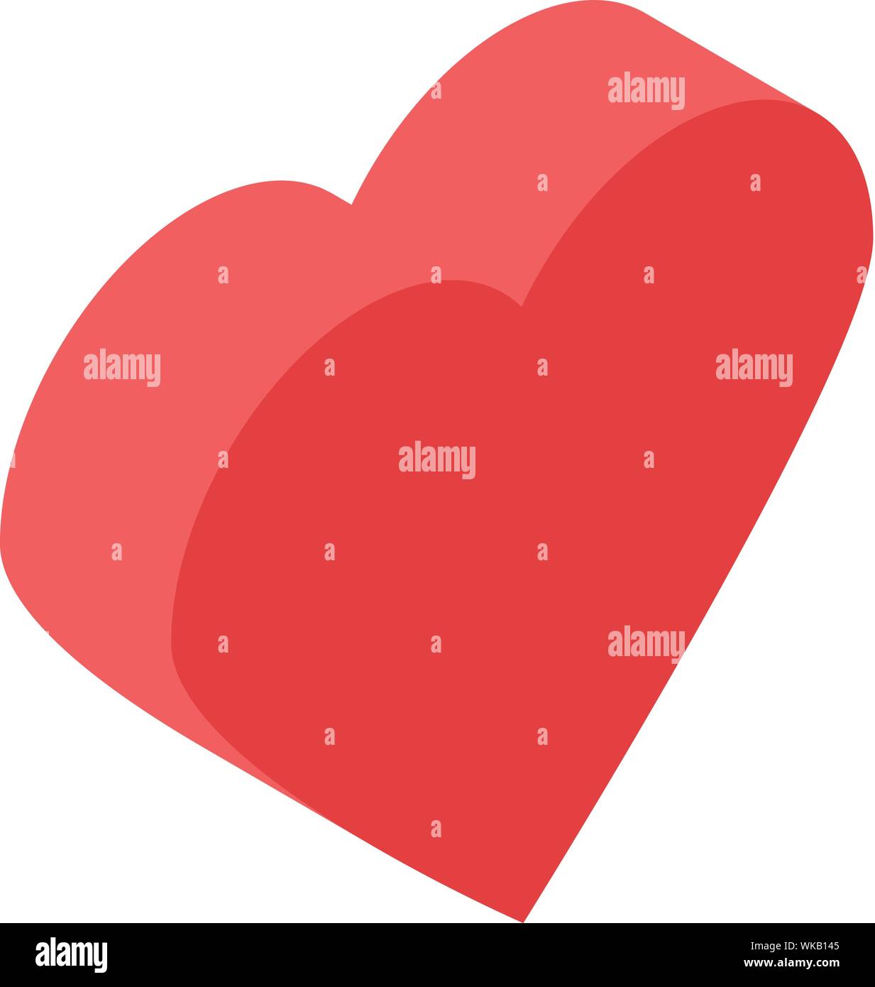 Love heart icon, isometric style Stock Vector Image & Art - Alamy