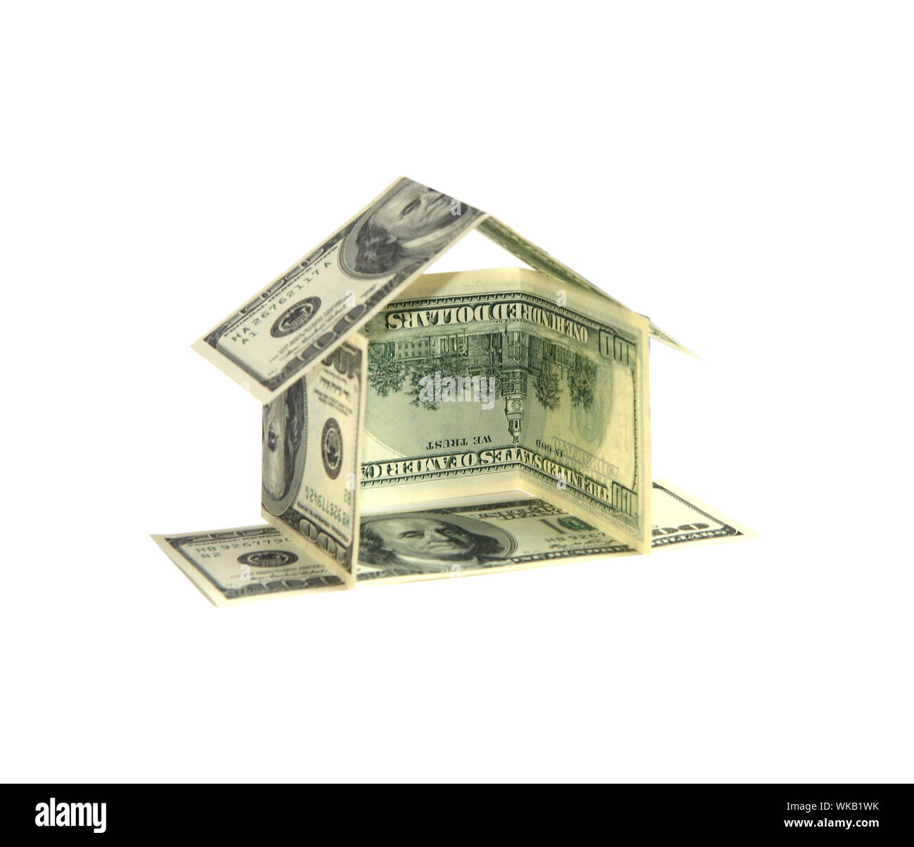 Dollar house concept Stock Photo - Alamy