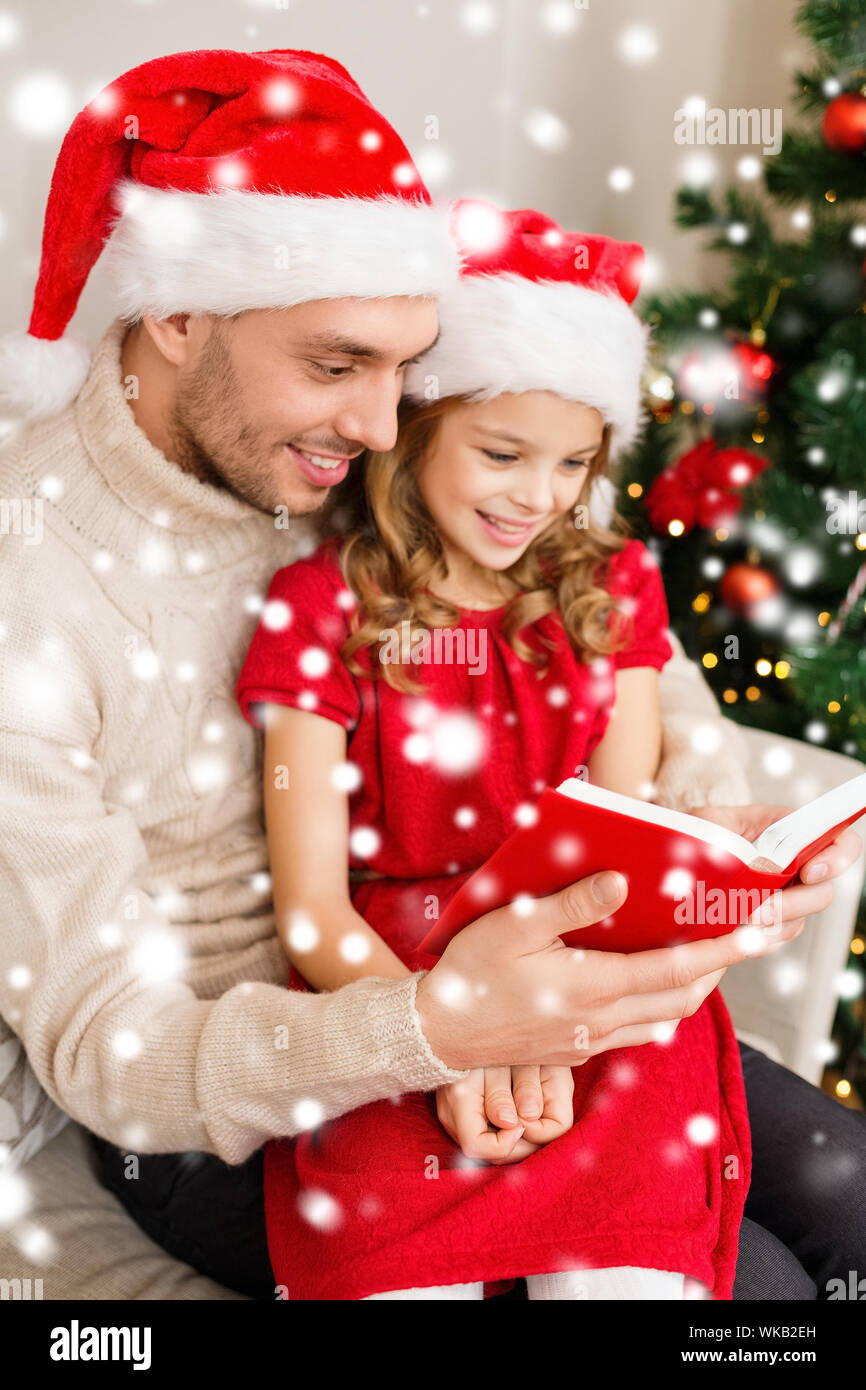 family, christmas, x-mas, winter, happiness and people concept ...