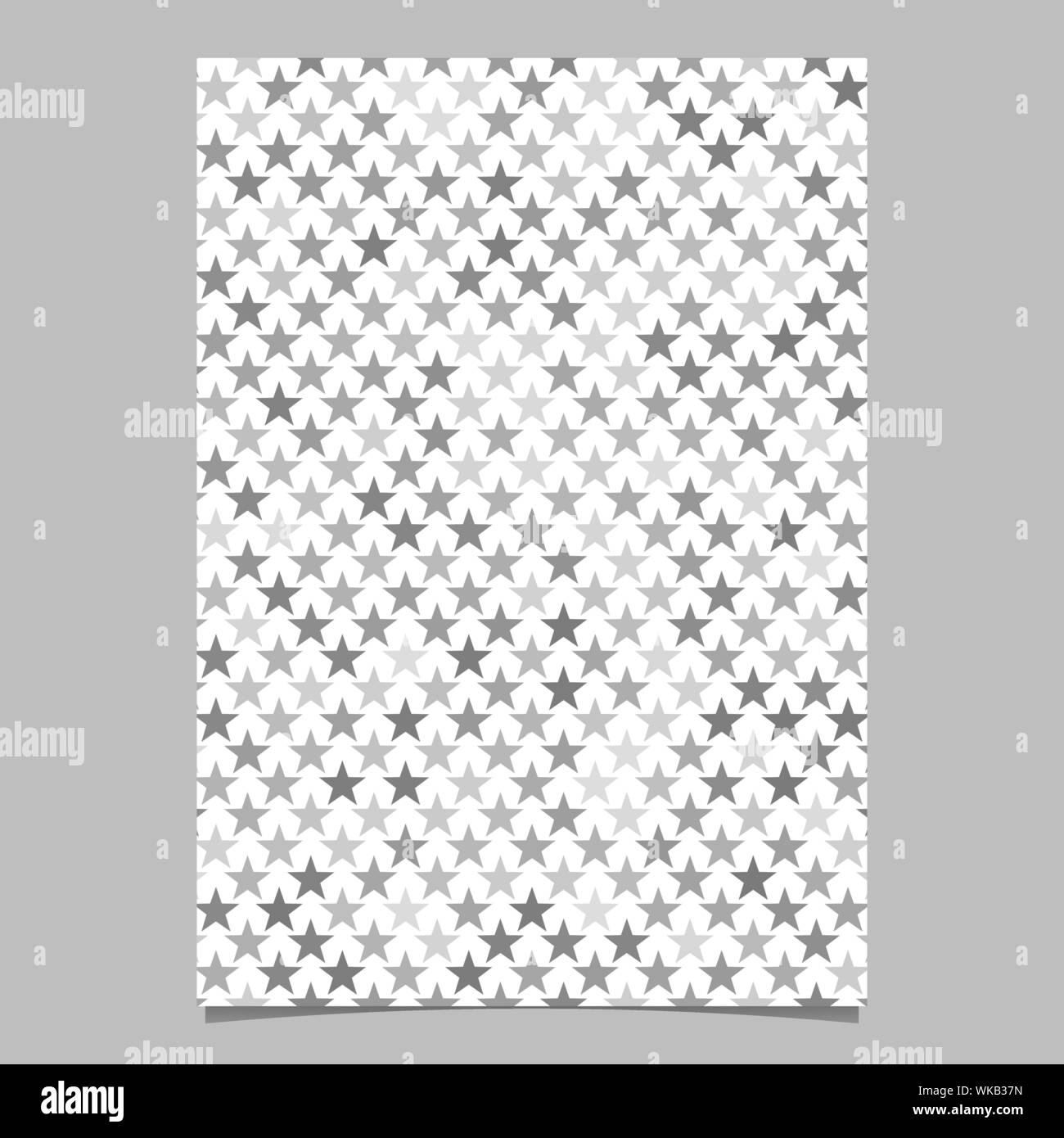 Abstract pentagram star pattern brochure template - vector graphic ...