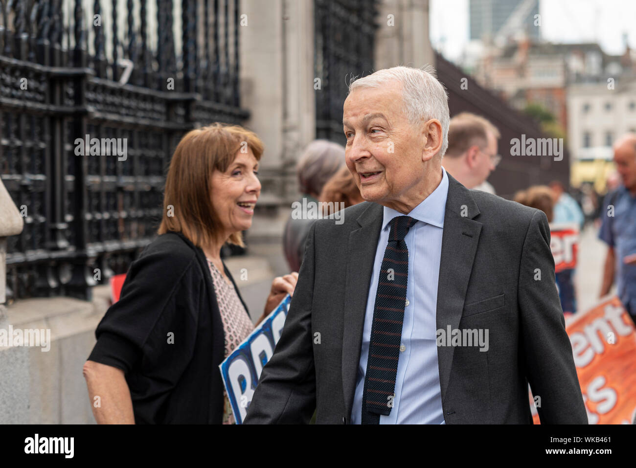 Frank Field MP, Independent MP arriving as Parliament resumed after ...