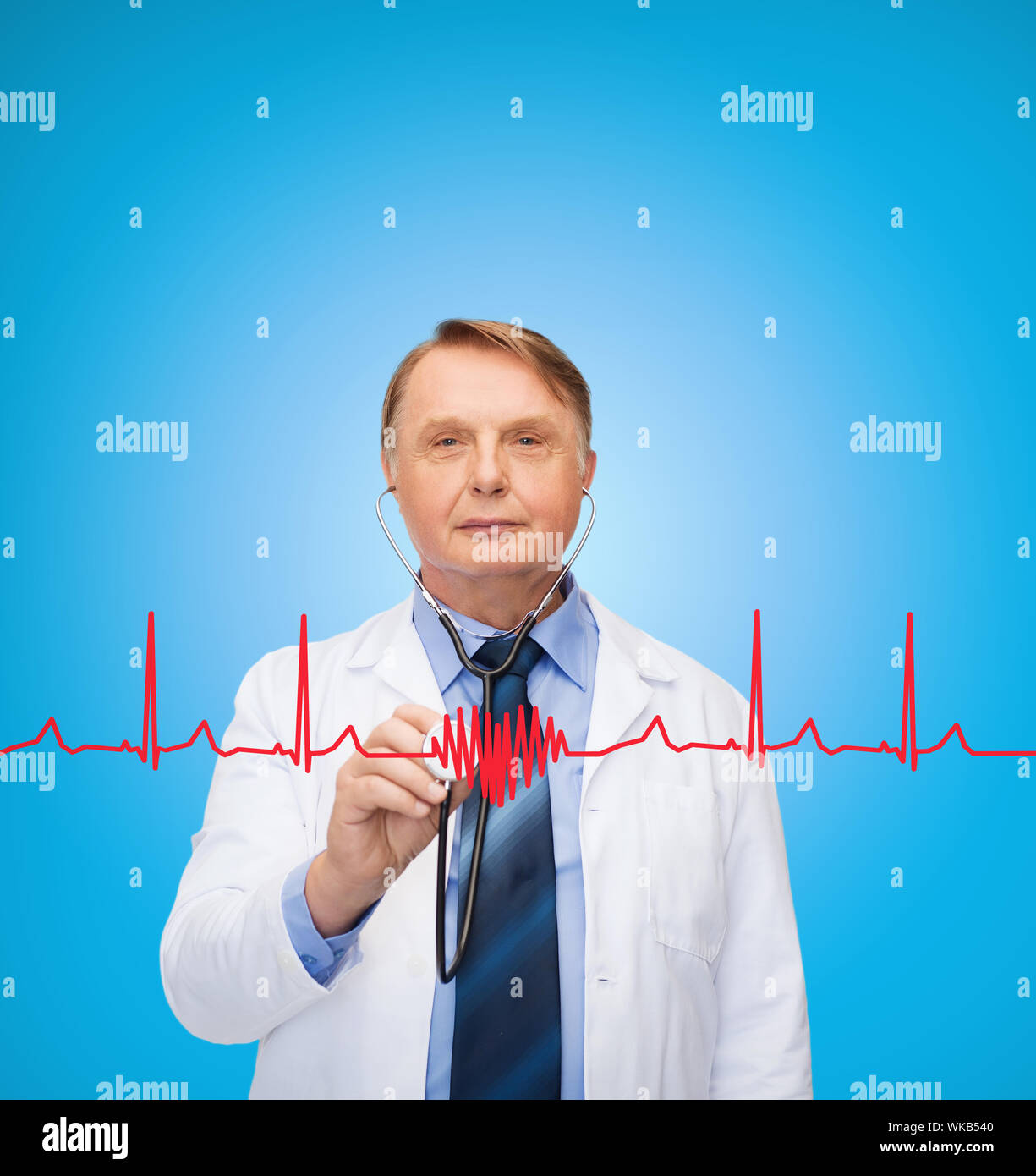 healthcare and medicine concept - smiling standing doctor or professor ...