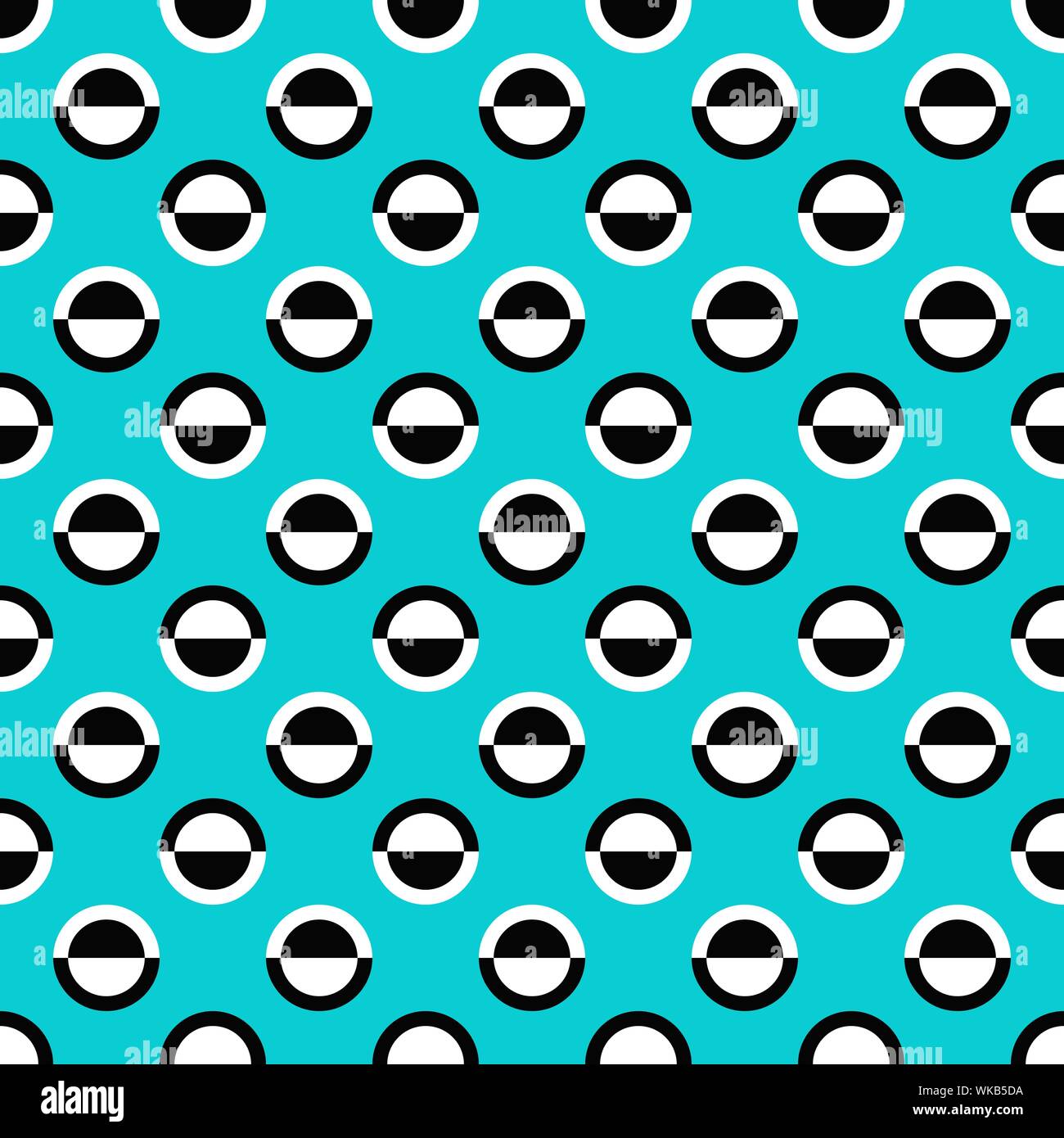 Simple seamless pattern - vector half circle design background Stock ...