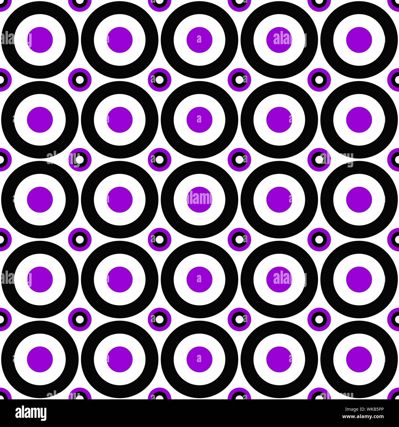 Geometrical Repeating Pattern Vector Circle Background Illustration