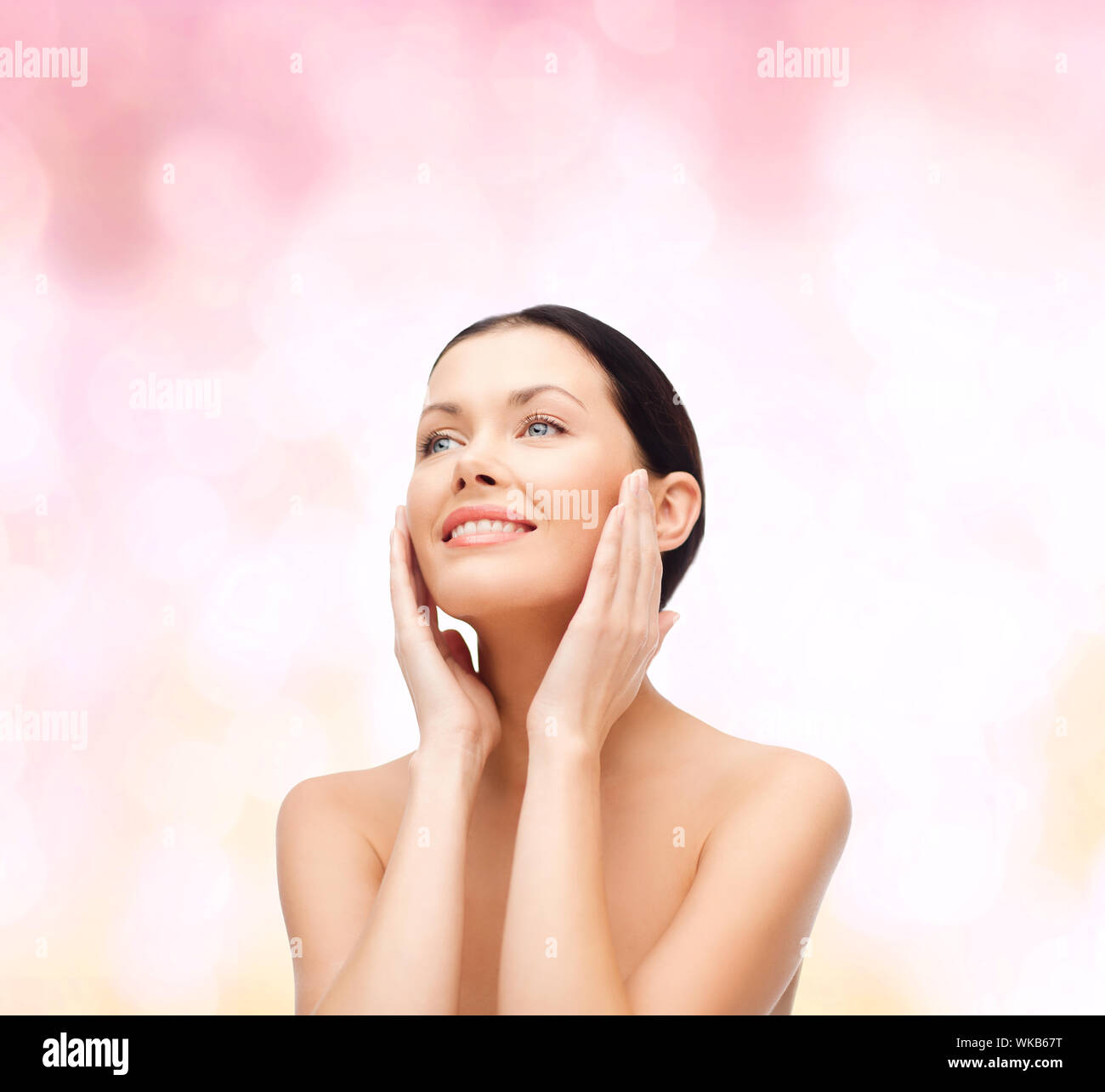 beauty, spa and health concept - smiling young woman Stock Photo - Alamy