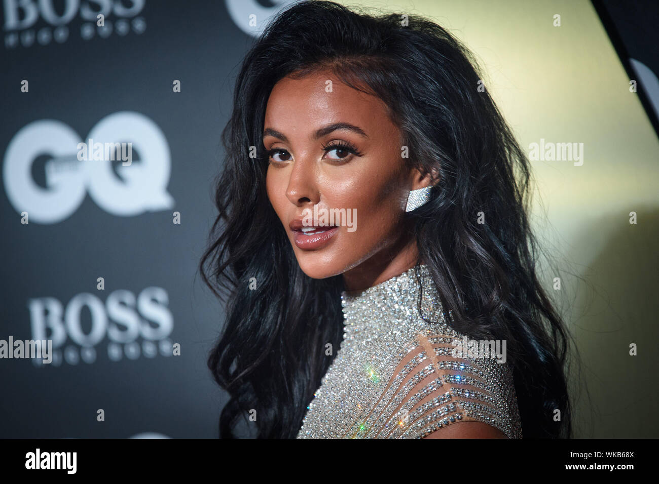 Maya Jama arriving at the GQ Men of the Year Awards 2019 in association ...