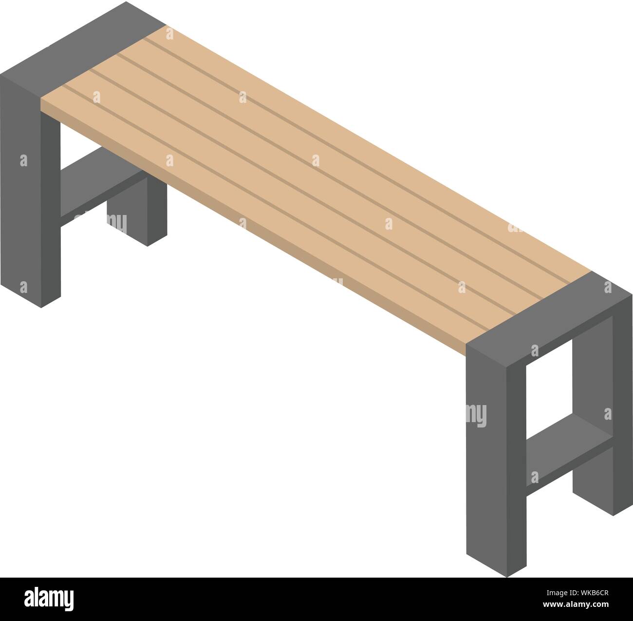 Street bench icon, isometric style Stock Vector Image & Art - Alamy