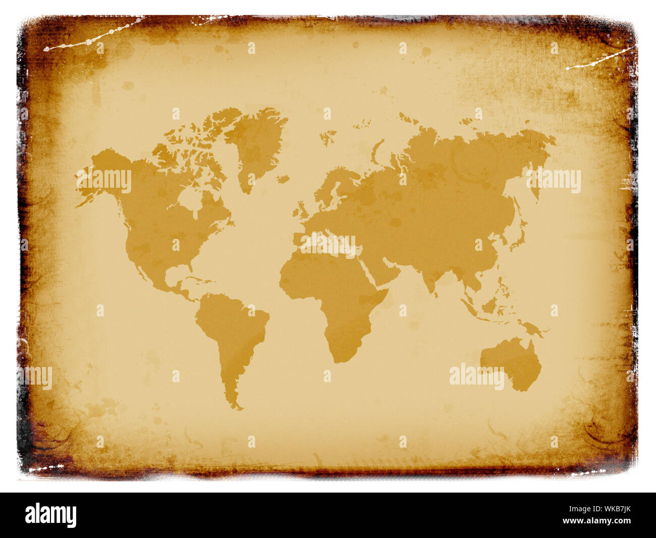 World map grunge background Cut Out Stock Images & Pictures - Alamy