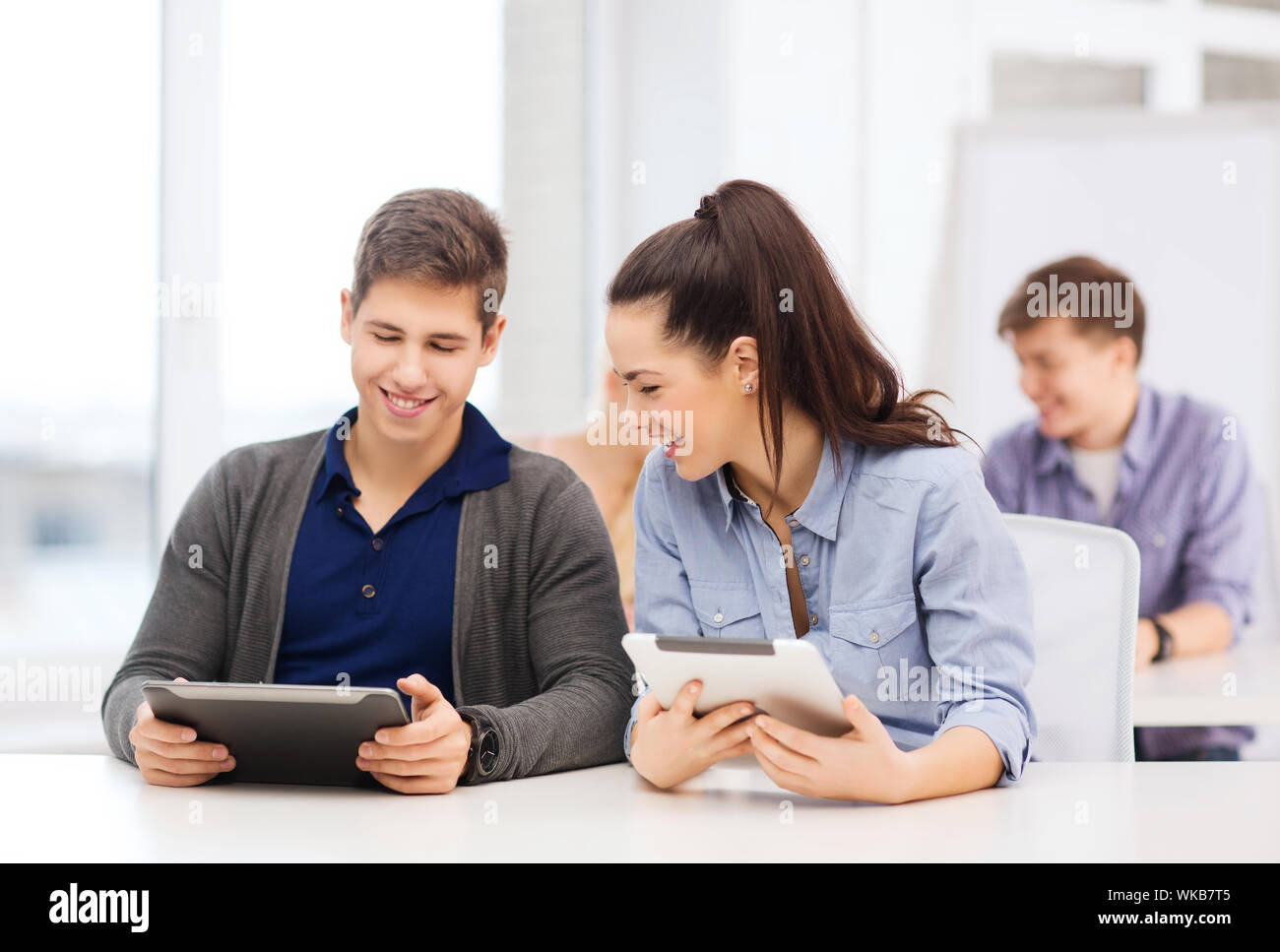 Two students classroom presentation hi-res stock photography and images ...