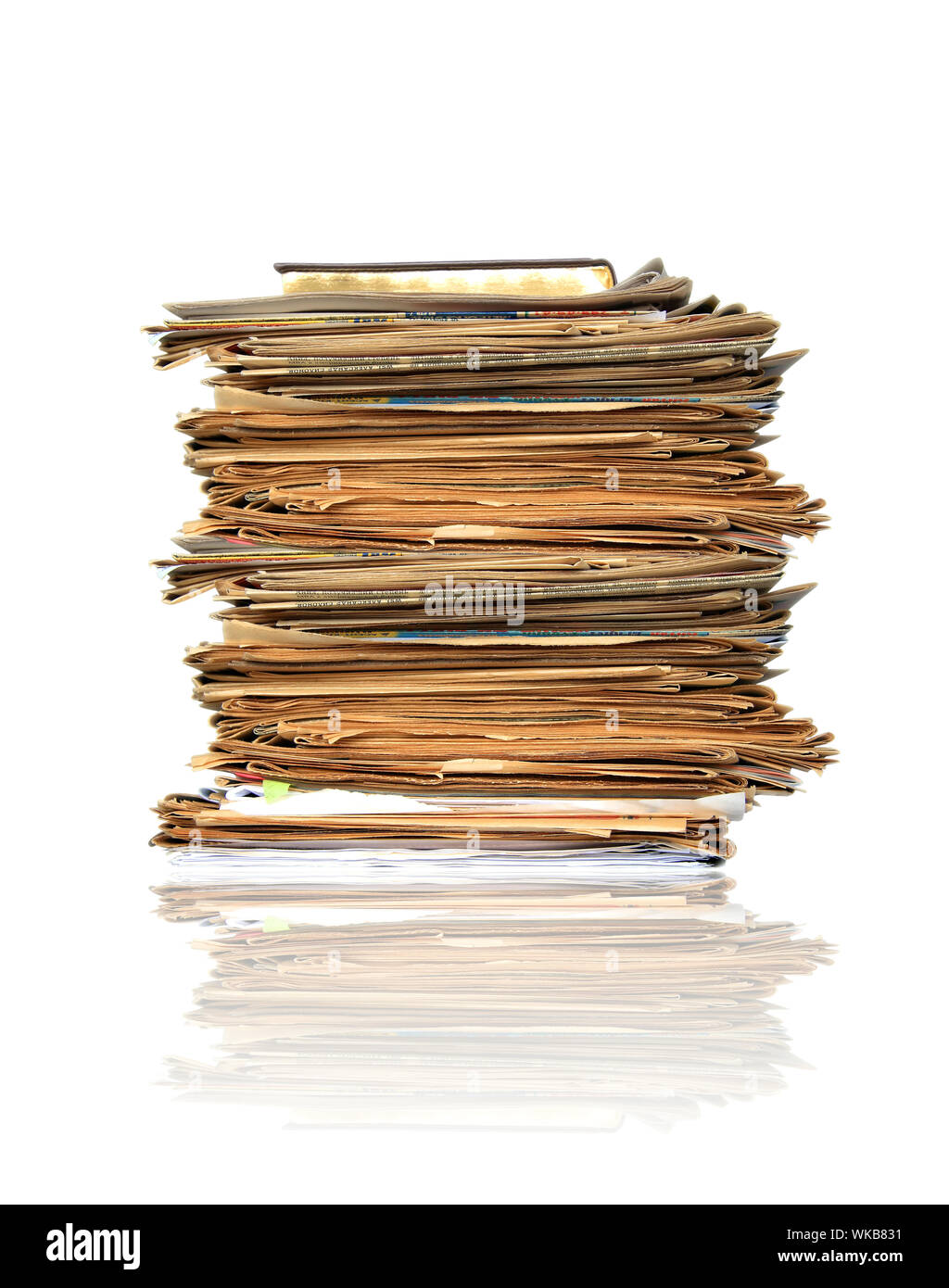 Tall stack of papers Cut Out Stock Images & Pictures - Alamy