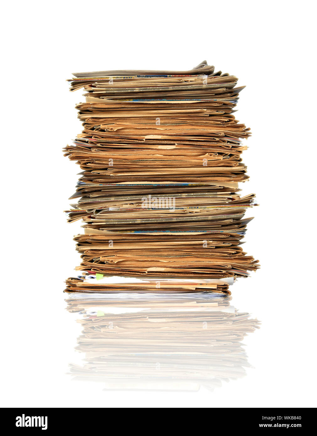 Tall stack of papers Cut Out Stock Images & Pictures - Alamy