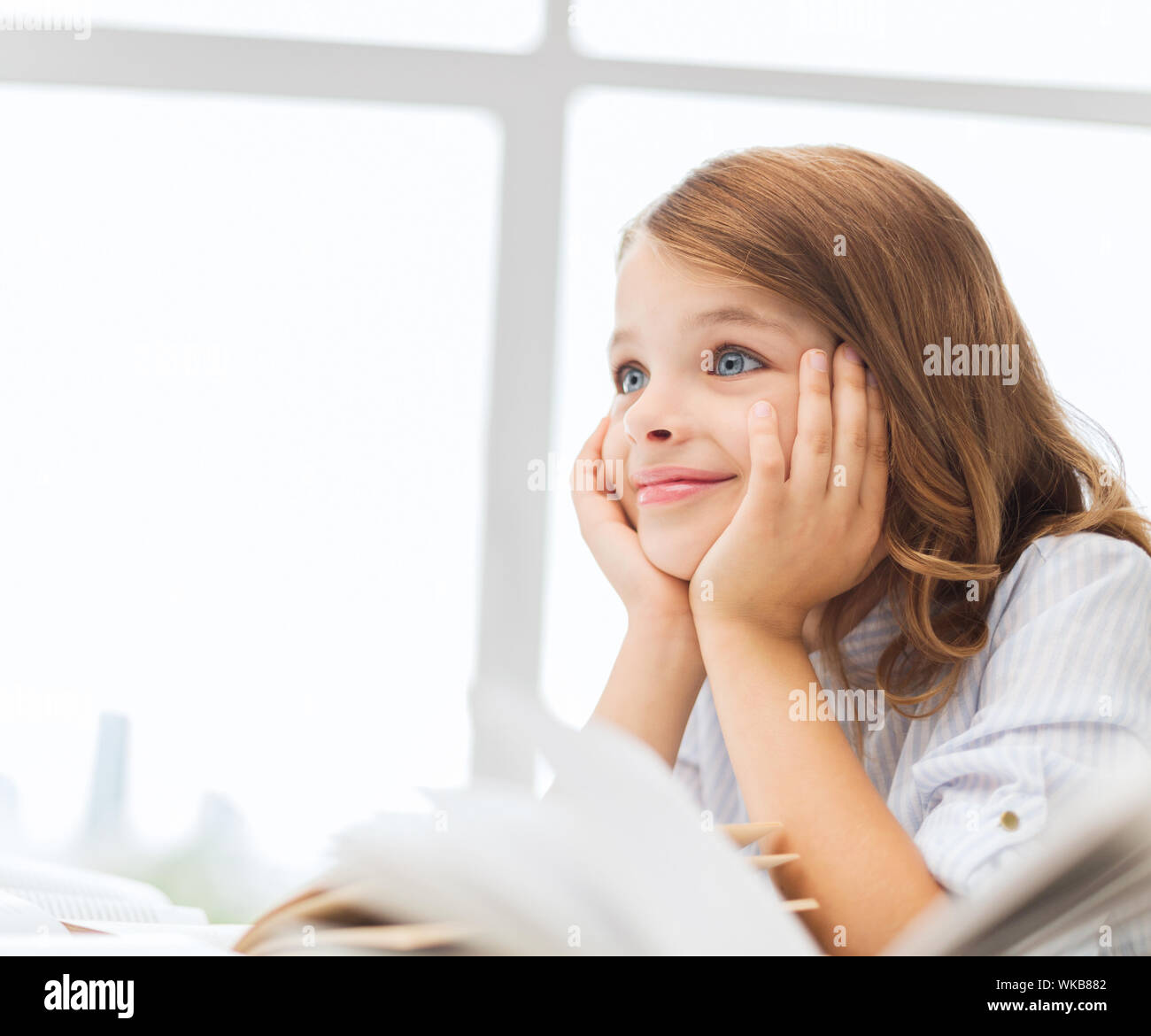 Pre teen writing in class hi-res stock photography and images - Alamy