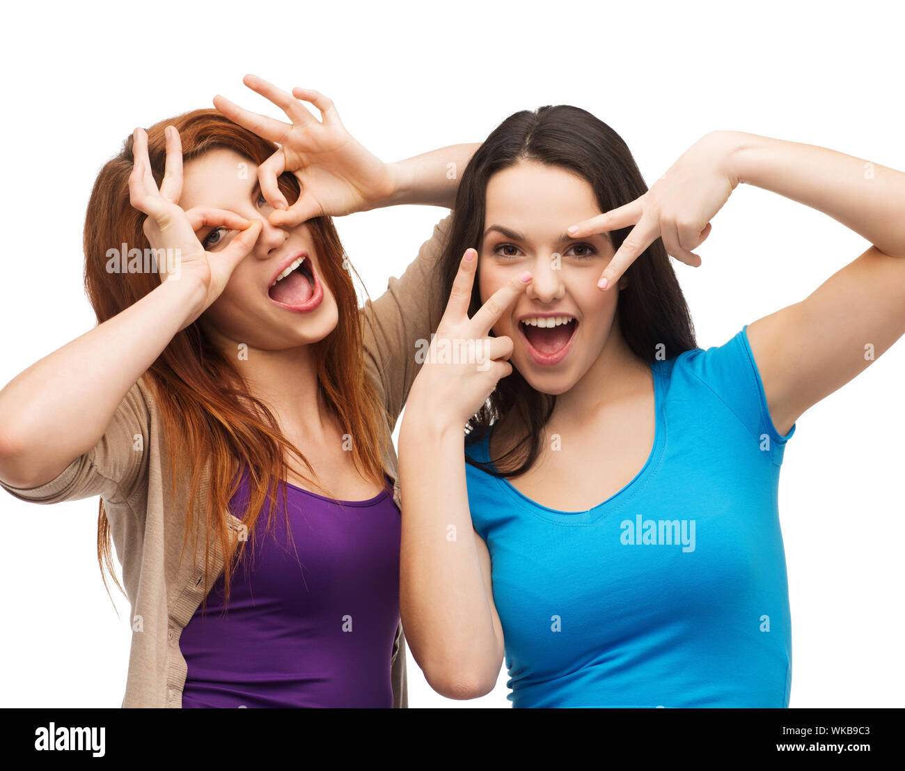 Teens silly faces hi-res stock photography and images - Alamy