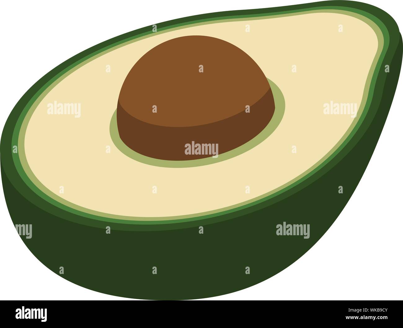 Cutted avocado Cut Out Stock Images & Pictures - Alamy
