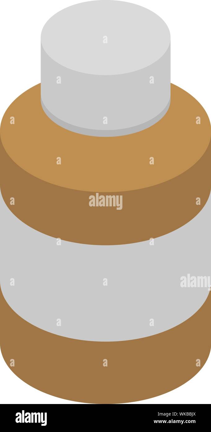 Medical glass bottle icon, isometric style Stock Vector Image & Art - Alamy