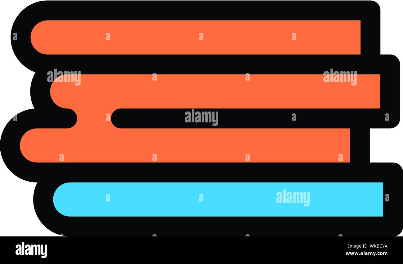 Book stack icon, outline style Stock Vector Image & Art - Alamy