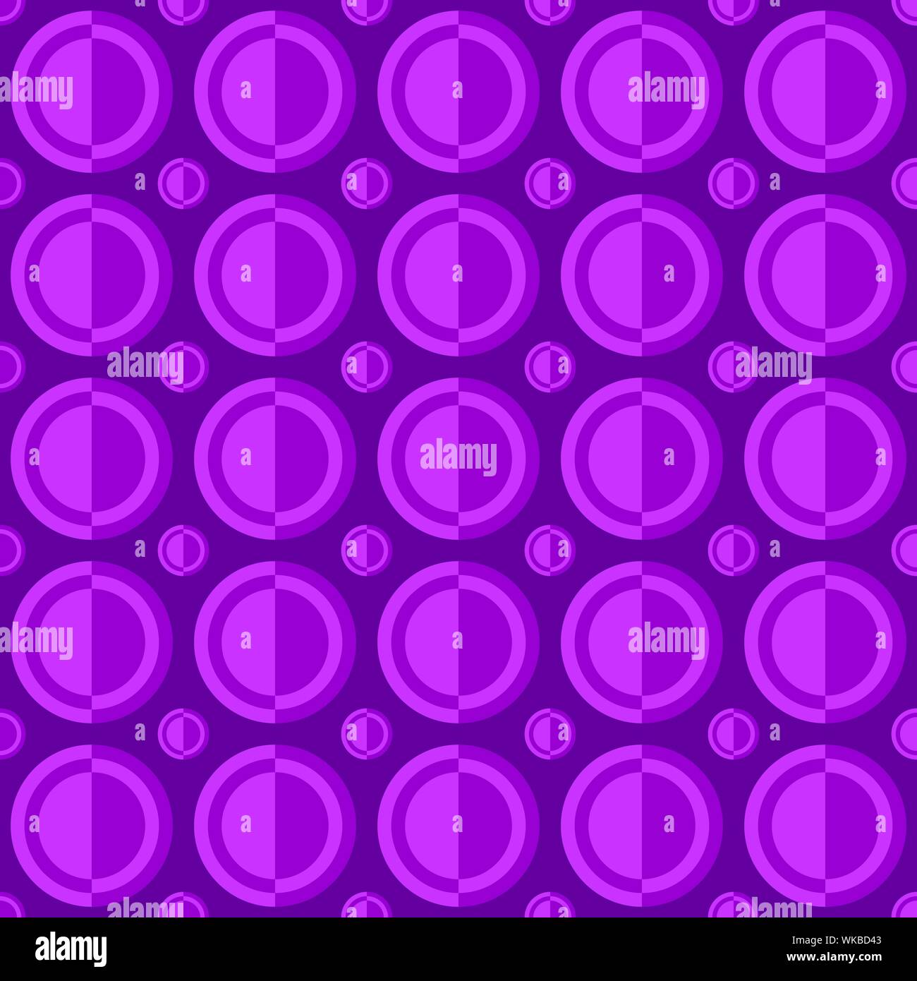 Abstract Repeating Circle Pattern Background Purple Vector