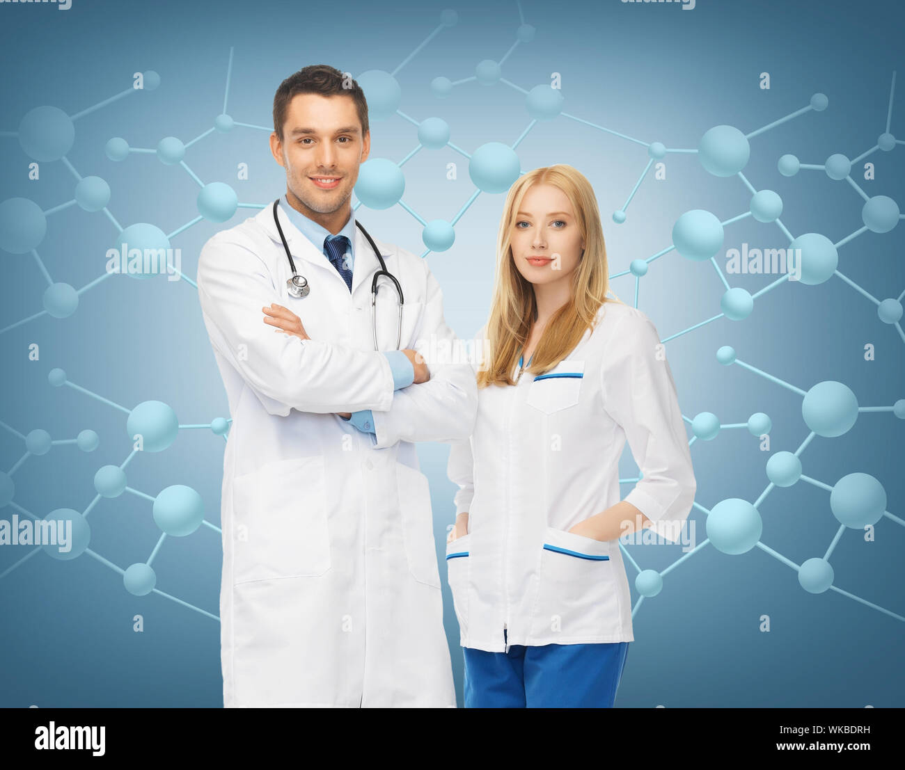 two young attractive doctors Stock Photo - Alamy