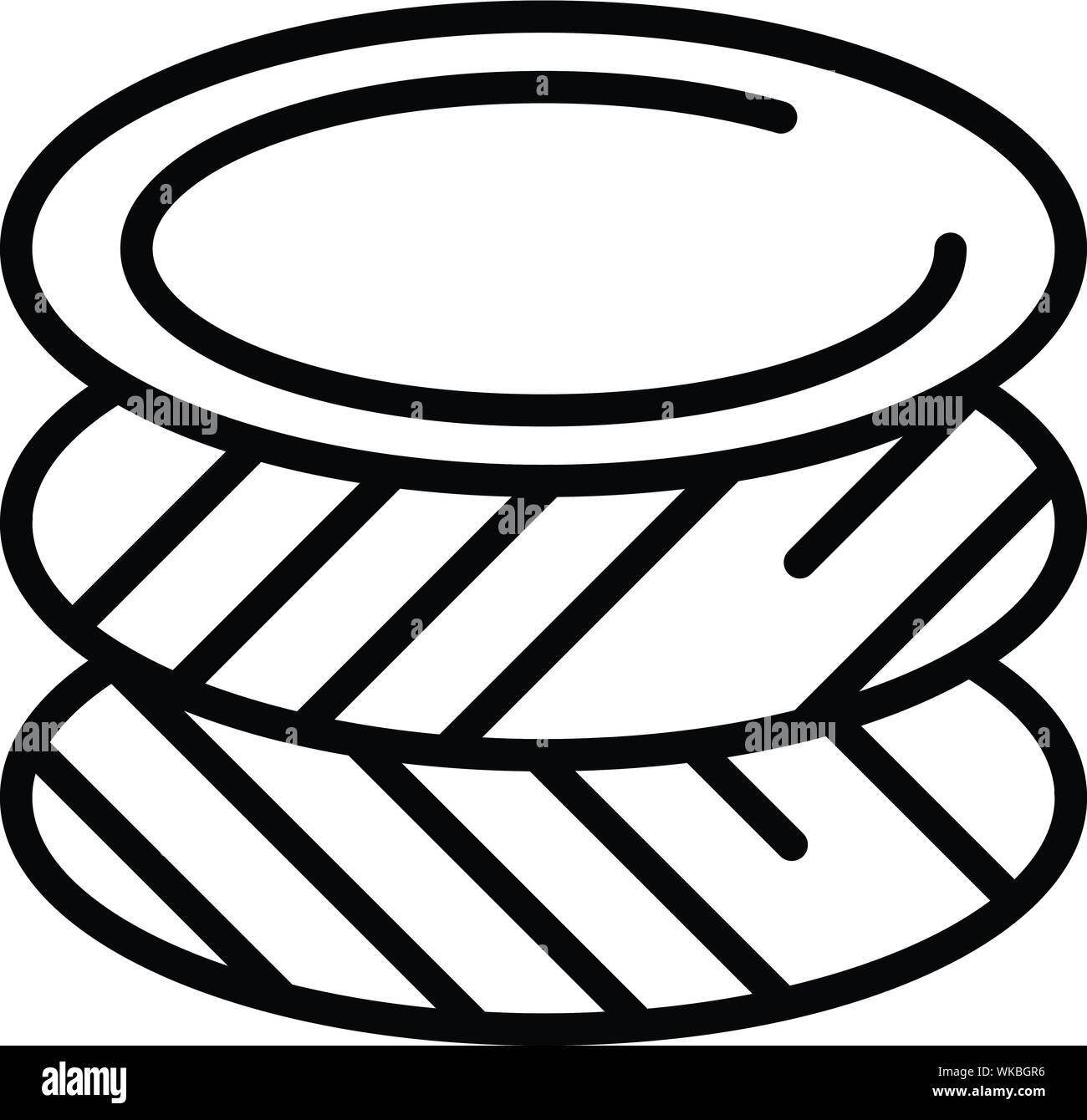 Layer fabric icon, outline style Stock Vector Image & Art - Alamy