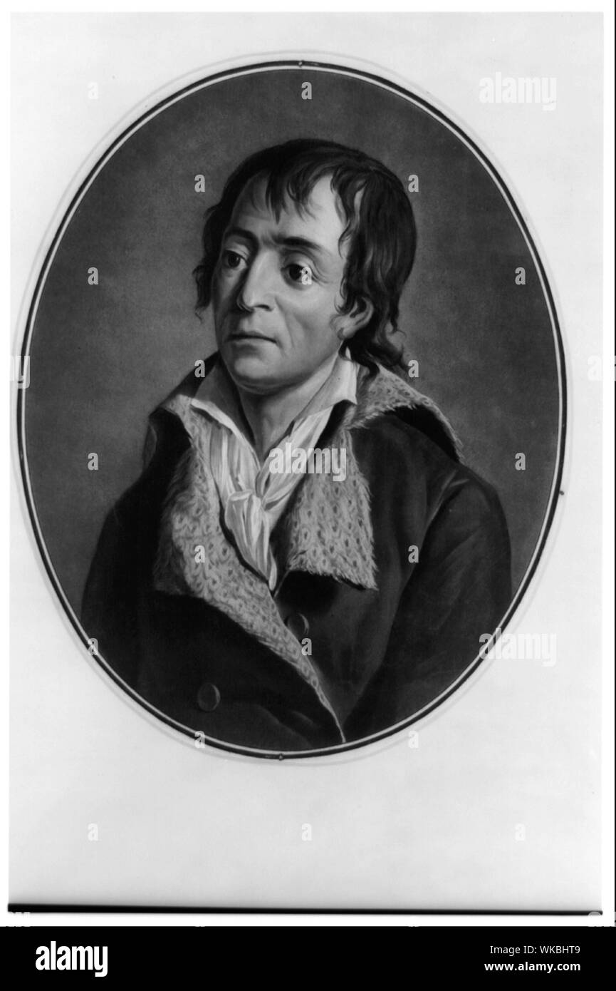 Jean Paul Marat, head-and-shoulders portrait, facing left, in oval / P ...