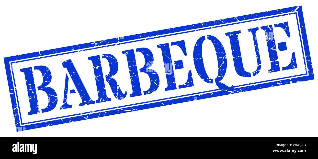barbeque stamp. barbeque square grunge sign. barbeque Stock Vector ...