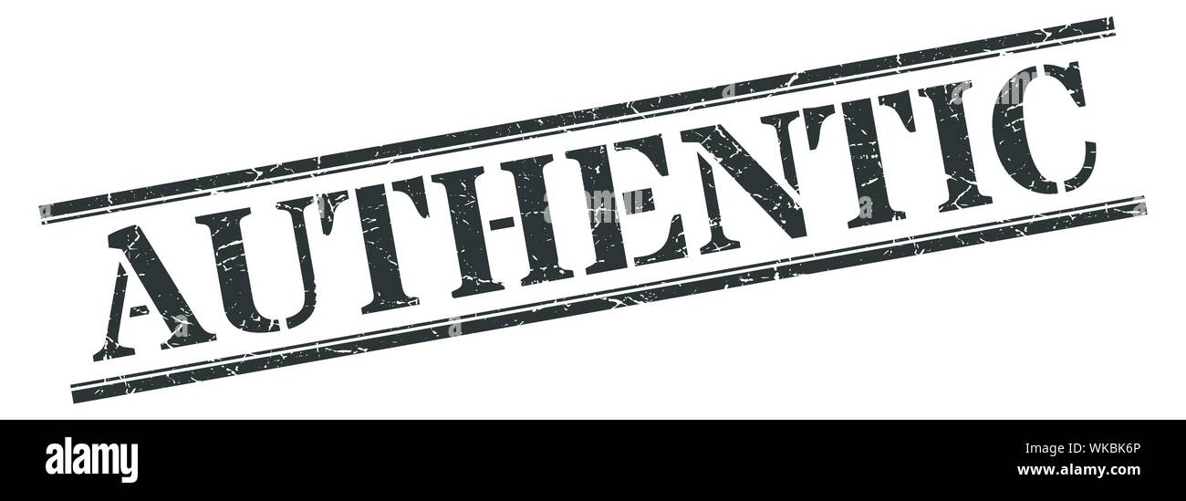 authentic stamp. authentic square grunge sign. authentic Stock Vector ...