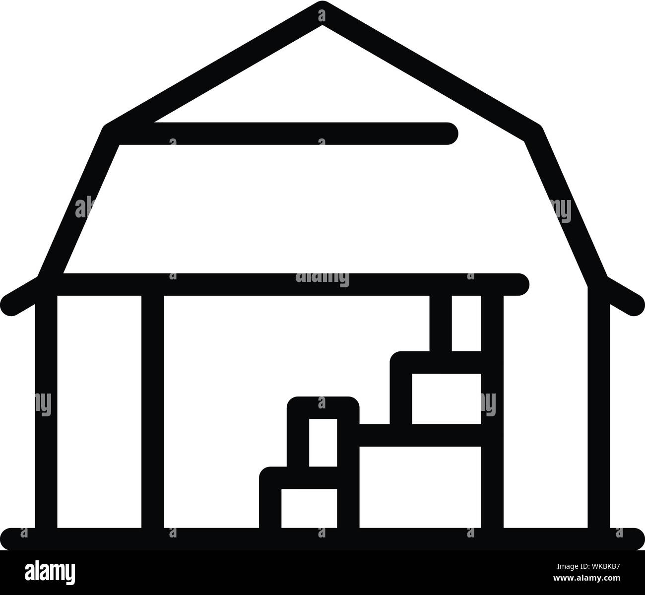 Warehouse icon, outline style Stock Vector Image & Art - Alamy