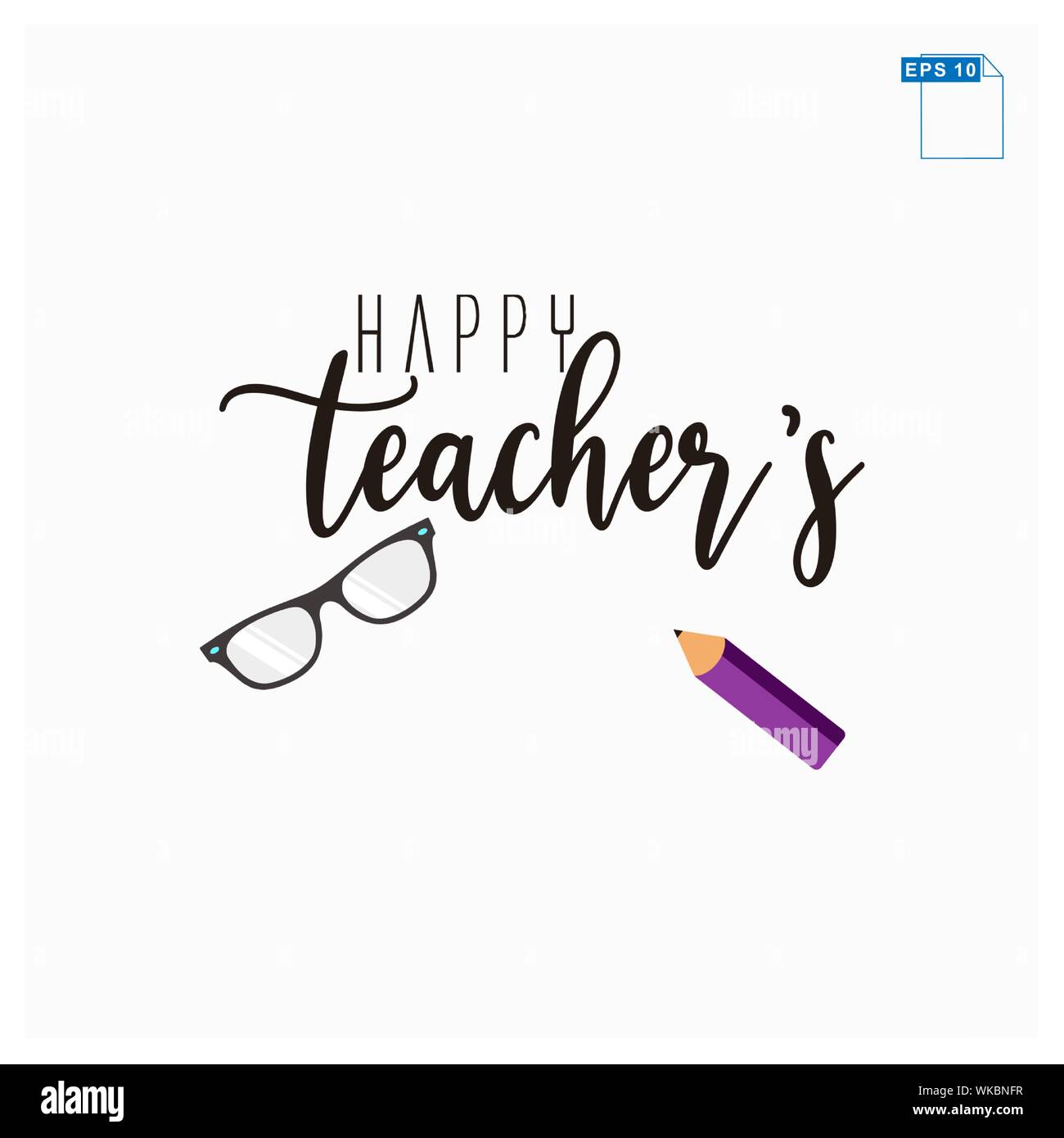 moment happy teachers day lettering art font Stock Vector Image & Art ...