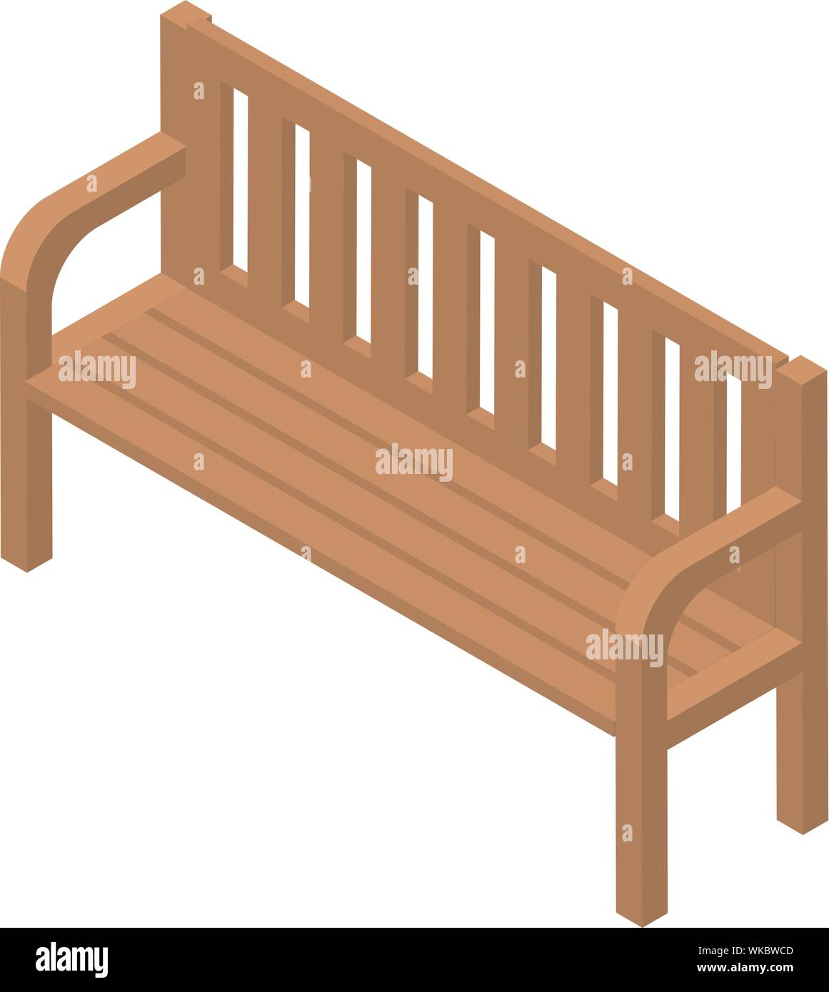 House wood bench icon, isometric style Stock Vector Image & Art - Alamy