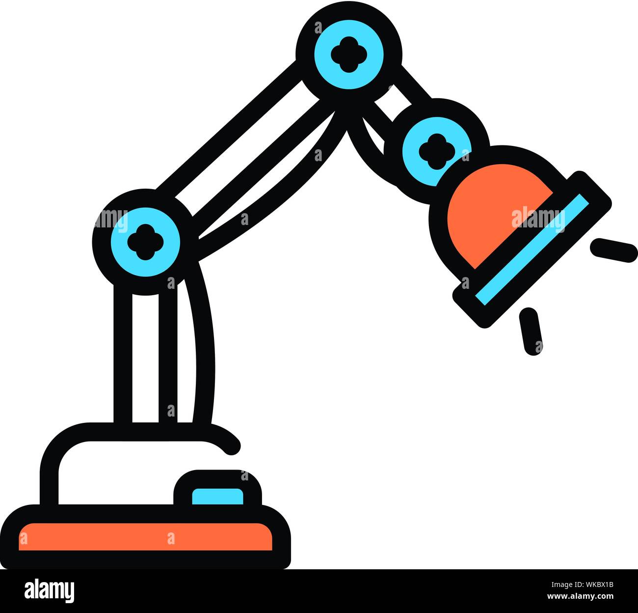 Desktop lamp icon, outline style Stock Vector Image & Art - Alamy