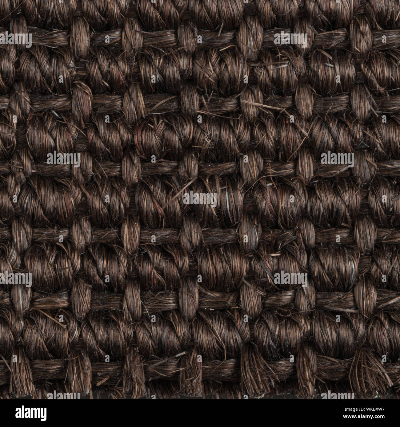Closeup detail of a brown sisal carpet texture background Stock Photo ...