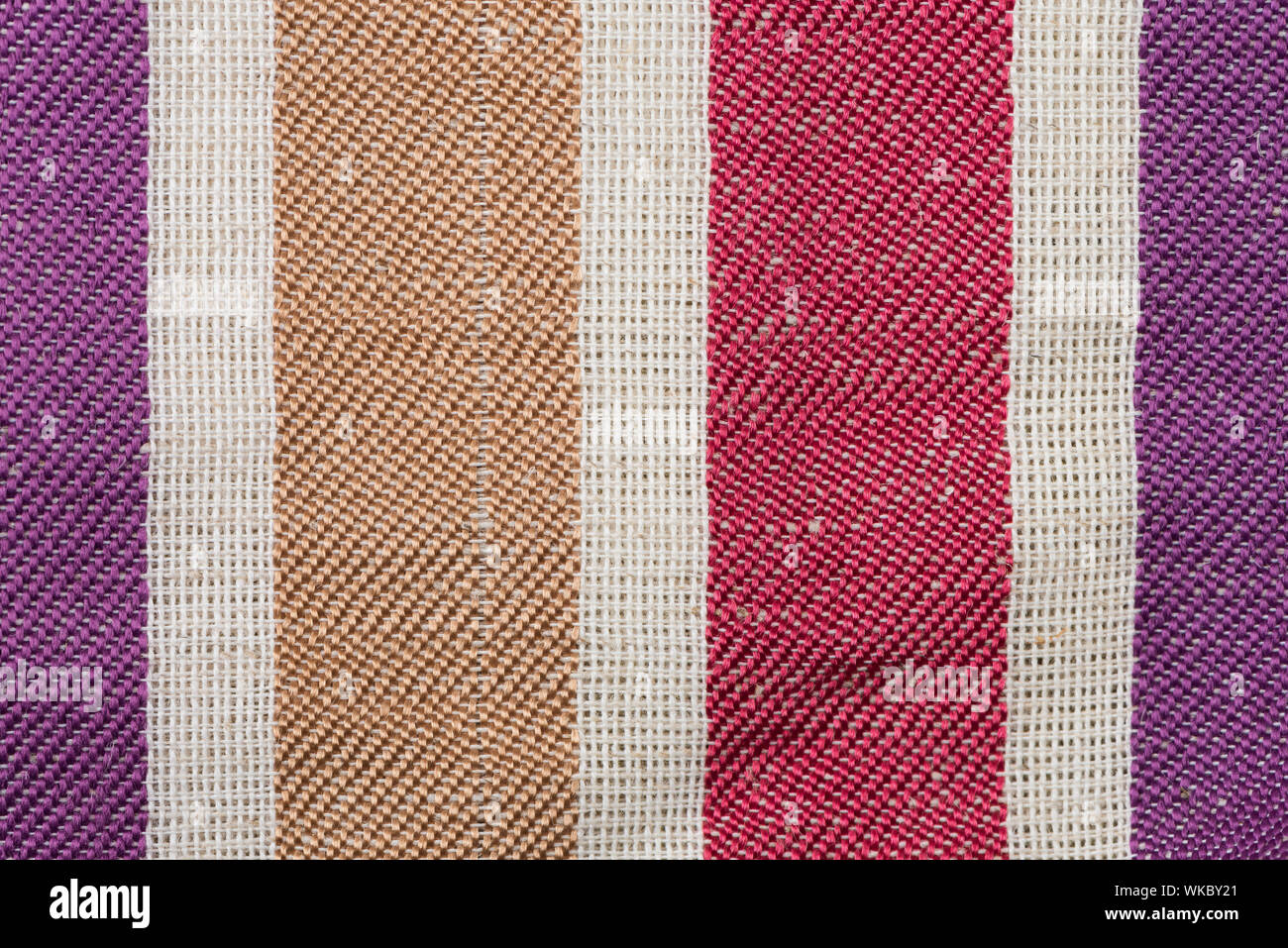 Closeup detail of multi color fabric texture samples Stock Photo - Alamy
