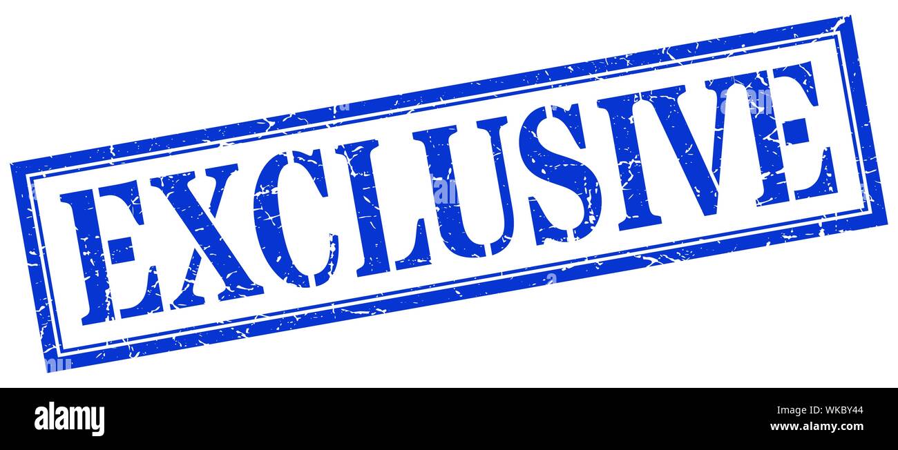 exclusive stamp. exclusive square grunge sign. exclusive Stock Vector ...