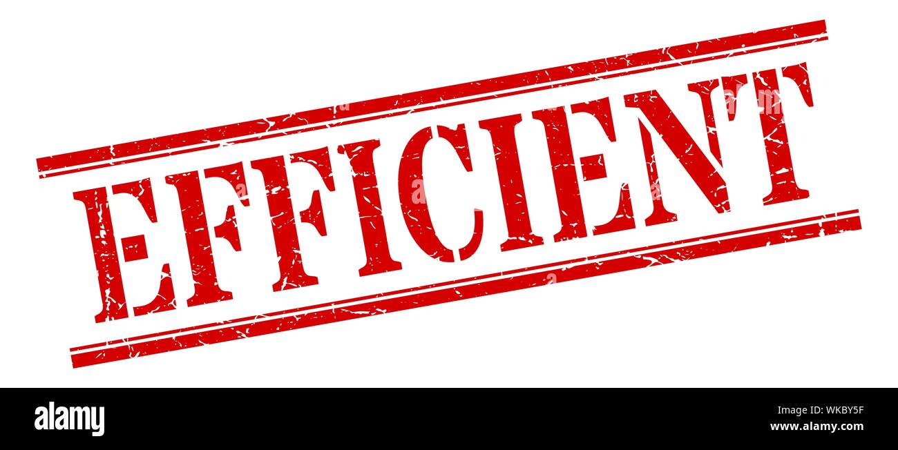 efficient stamp. efficient square grunge sign. efficient Stock Vector ...