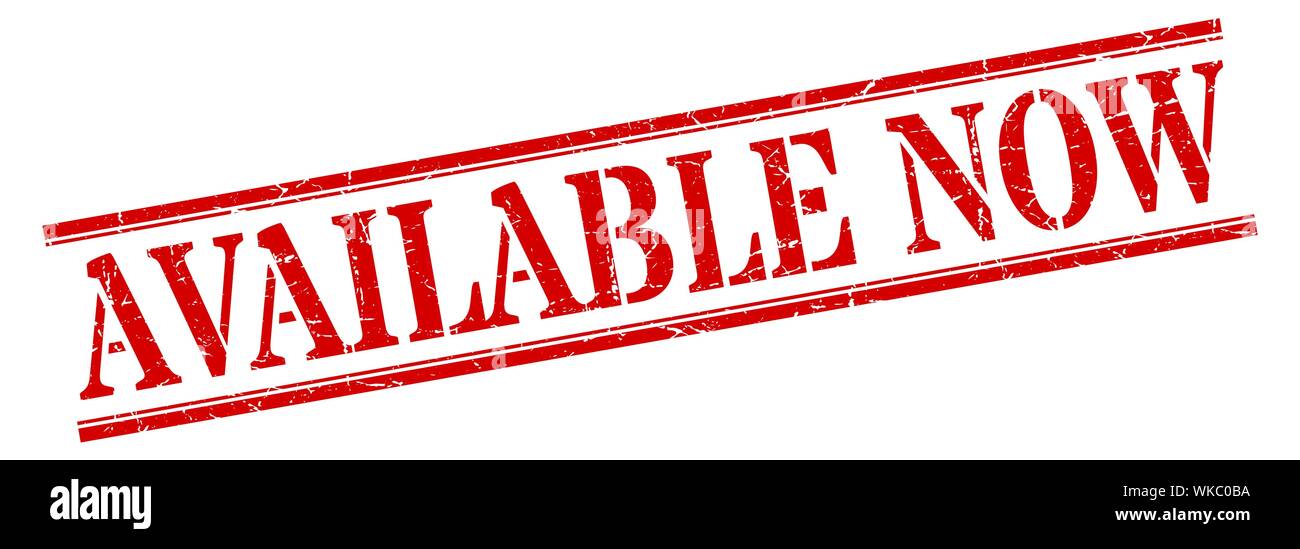 available now stamp. available now square grunge sign. available now ...