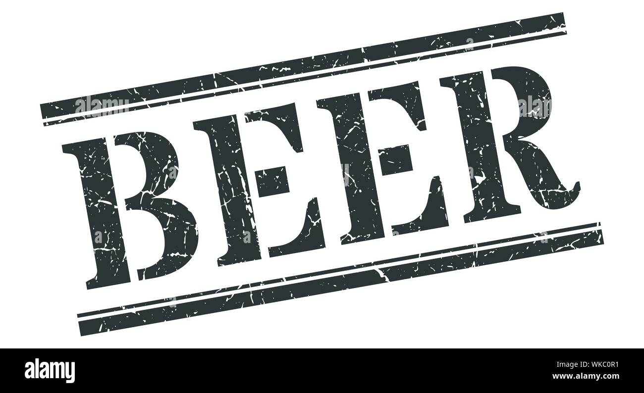 beer stamp. beer square grunge sign. beer Stock Vector Image & Art - Alamy