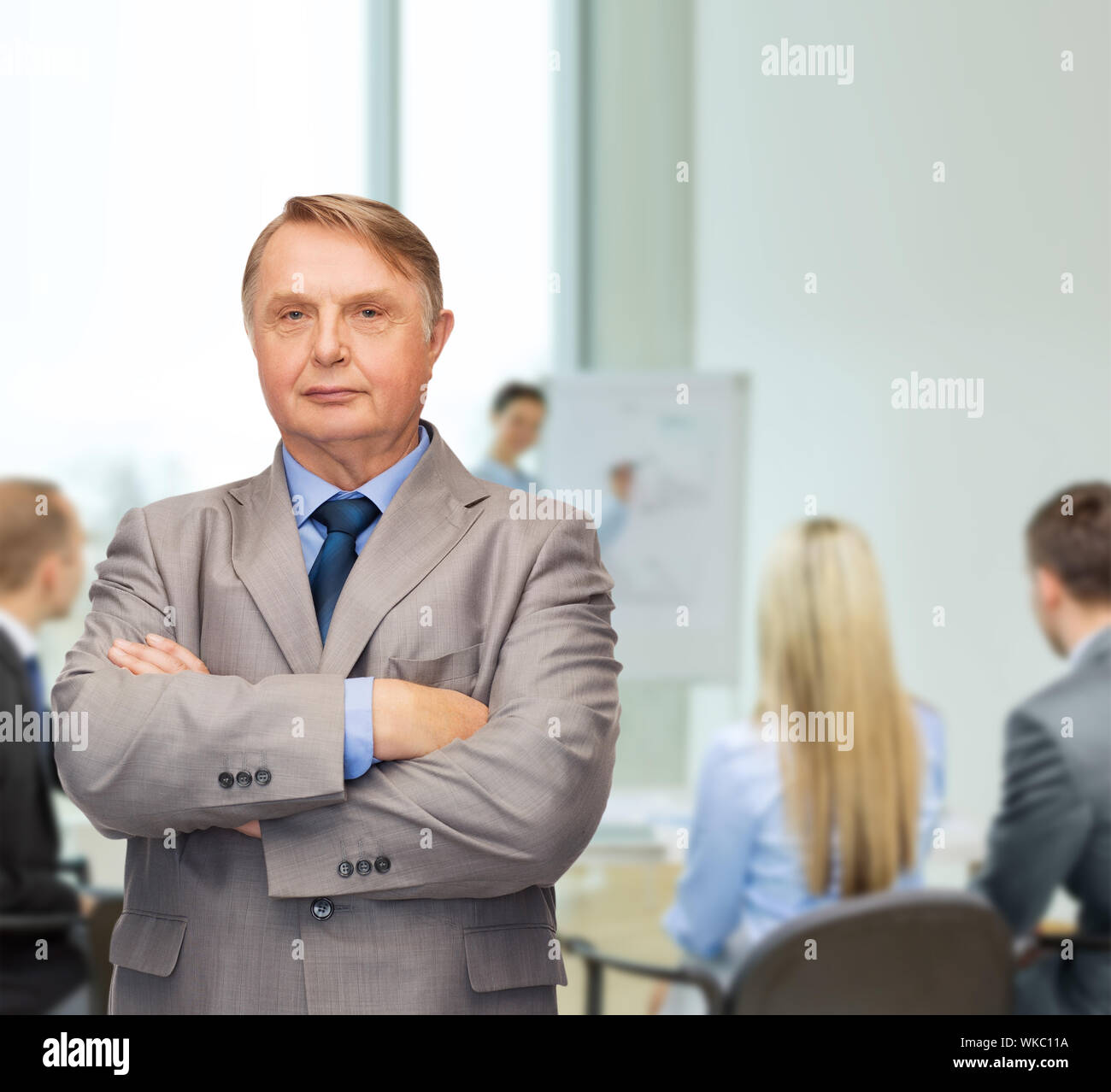 Serious coach in formal suit hi-res stock photography and images - Alamy