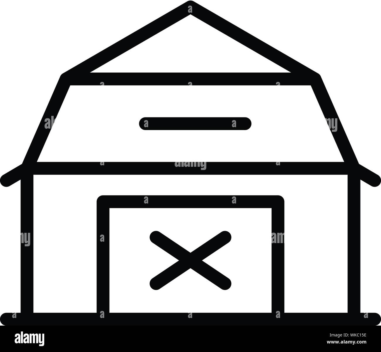Warehouse building icon, outline style Stock Vector Image & Art - Alamy