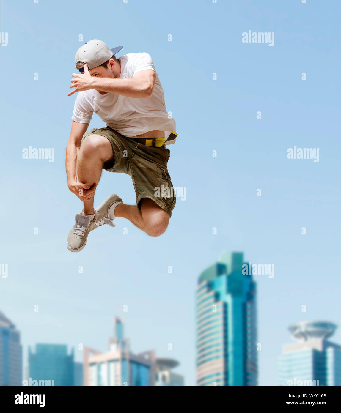 male dancer jumping in the air Stock Photo - Alamy