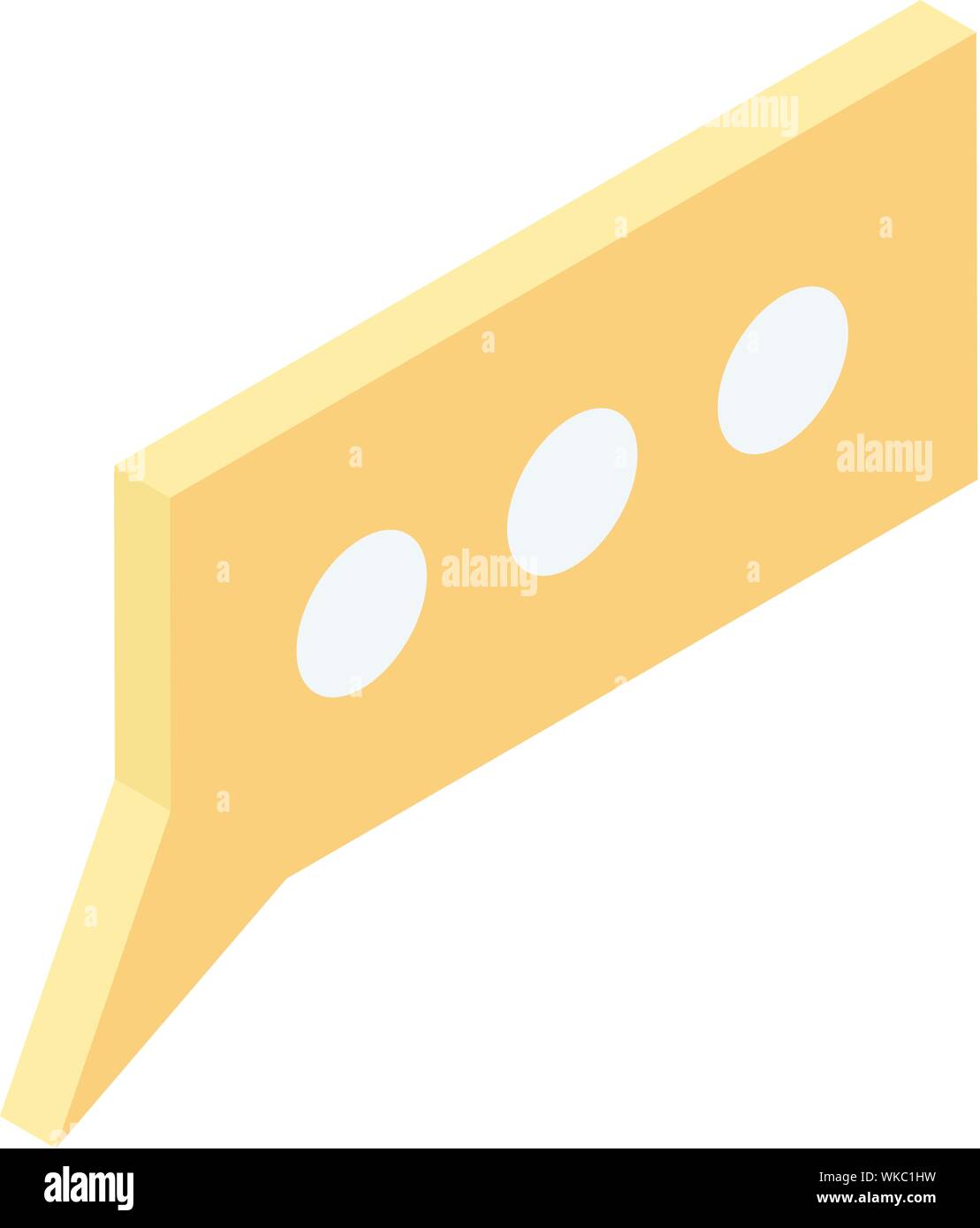 Yellow chat icon, isometric style Stock Vector Image & Art - Alamy