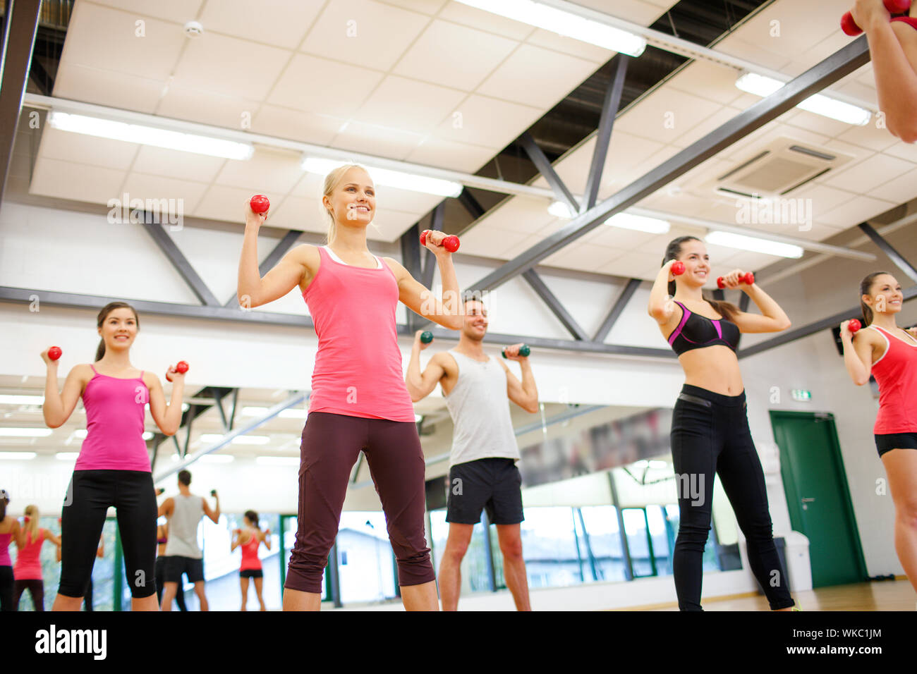 Gym working out teamwork hi-res stock photography and images - Alamy