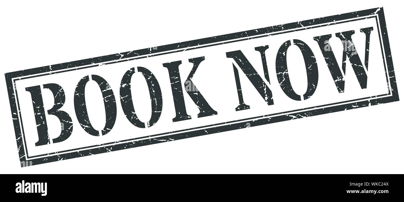 Book now stamp Black and White Stock Photos & Images - Alamy