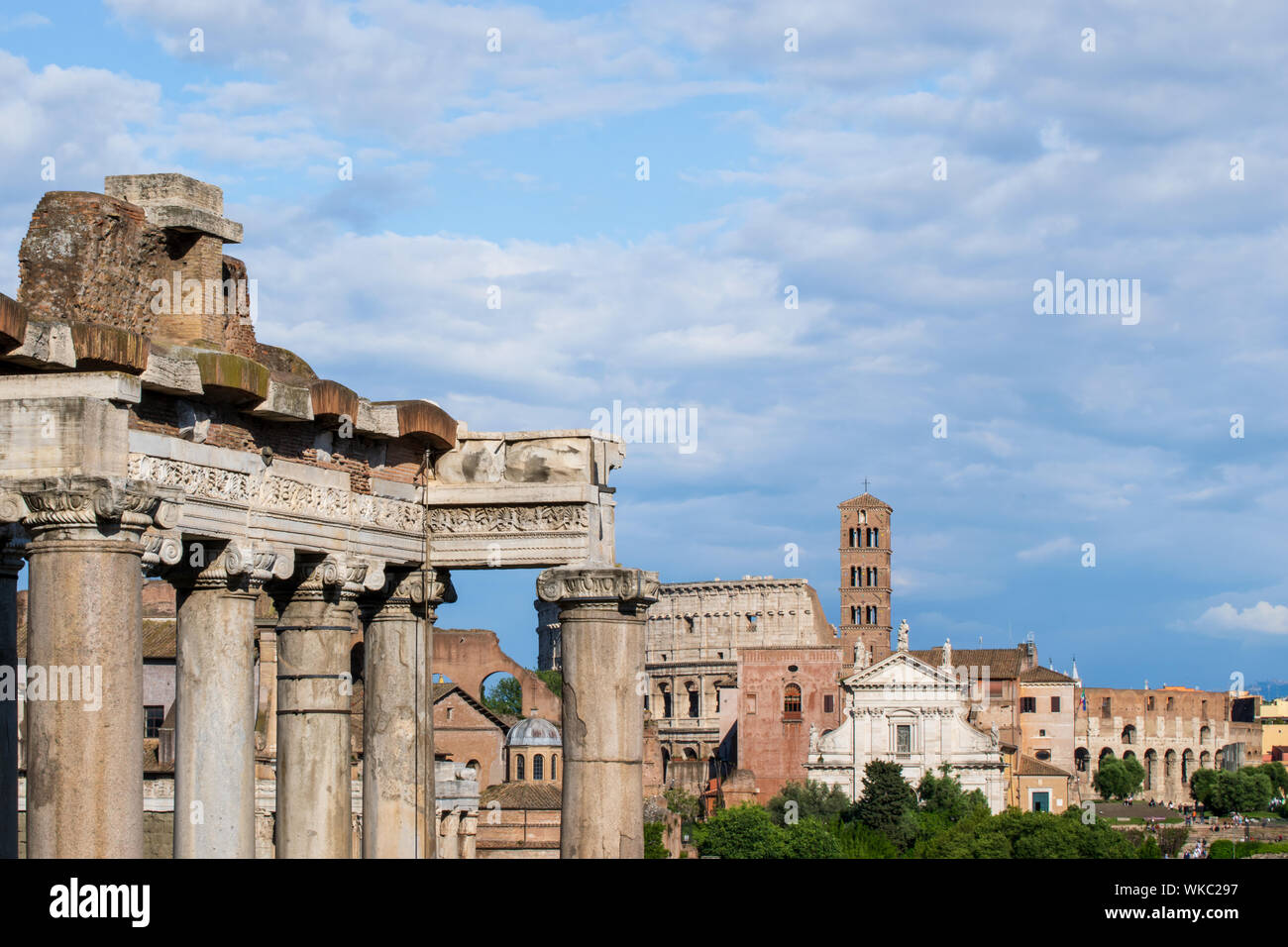 Temple of Saturn, Roman Forum, Rome, Italy Stock Photo - Alamy