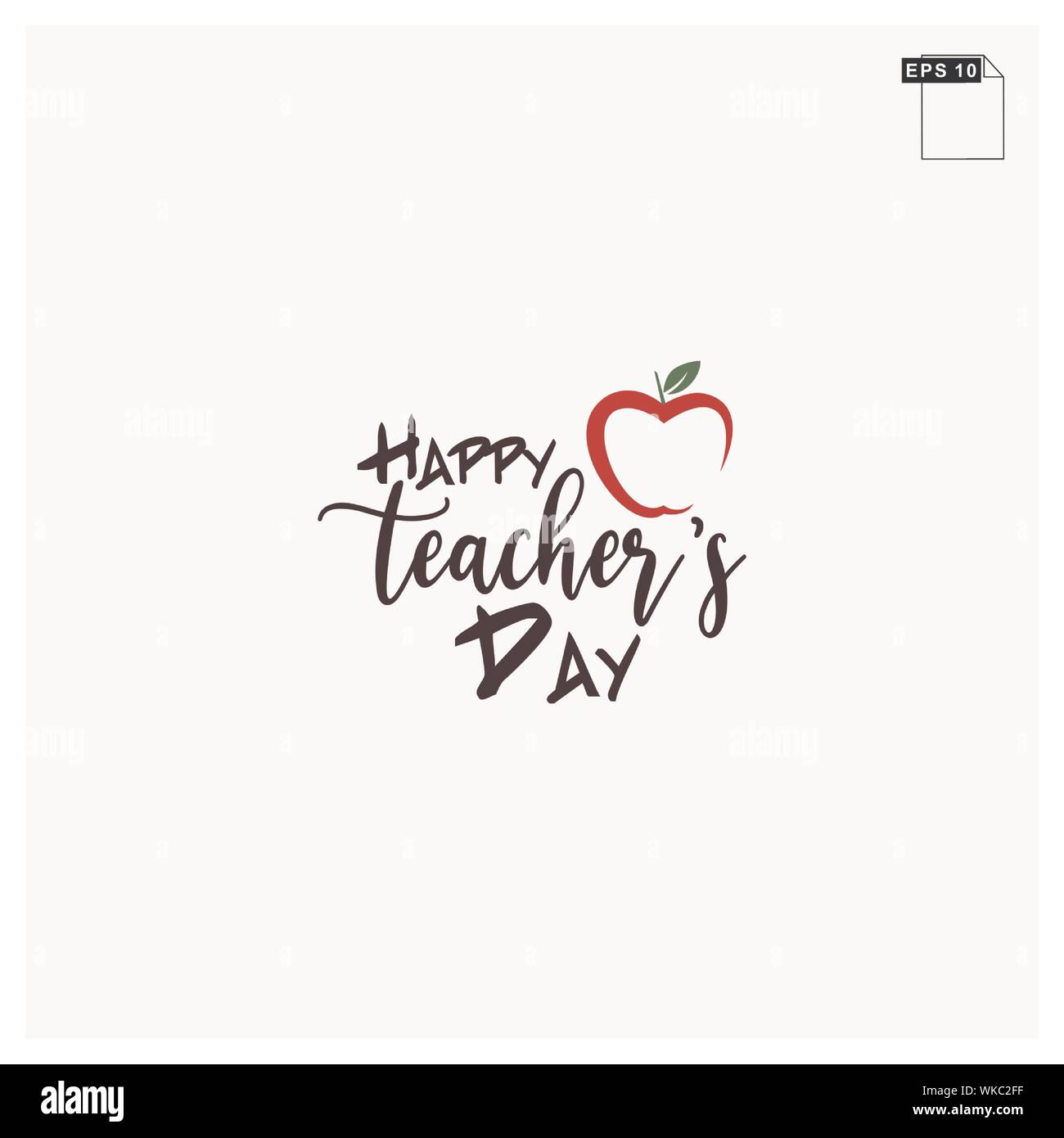 moment happy teachers day lettering art font Stock Vector Image & Art ...