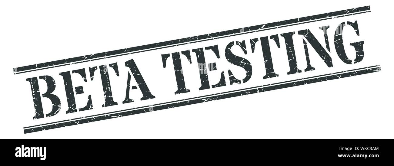 beta testing stamp. beta testing square grunge sign. beta testing Stock ...
