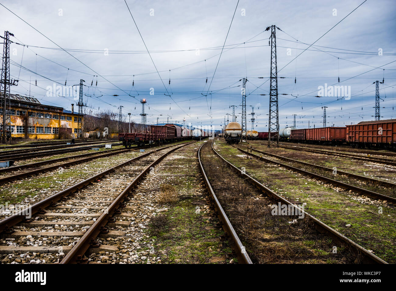 Architecture cloud electricity pylon grass hi-res stock photography and ...