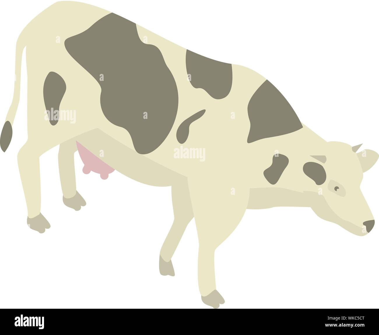 Dairy cow icon, isometric style Stock Vector Image & Art - Alamy