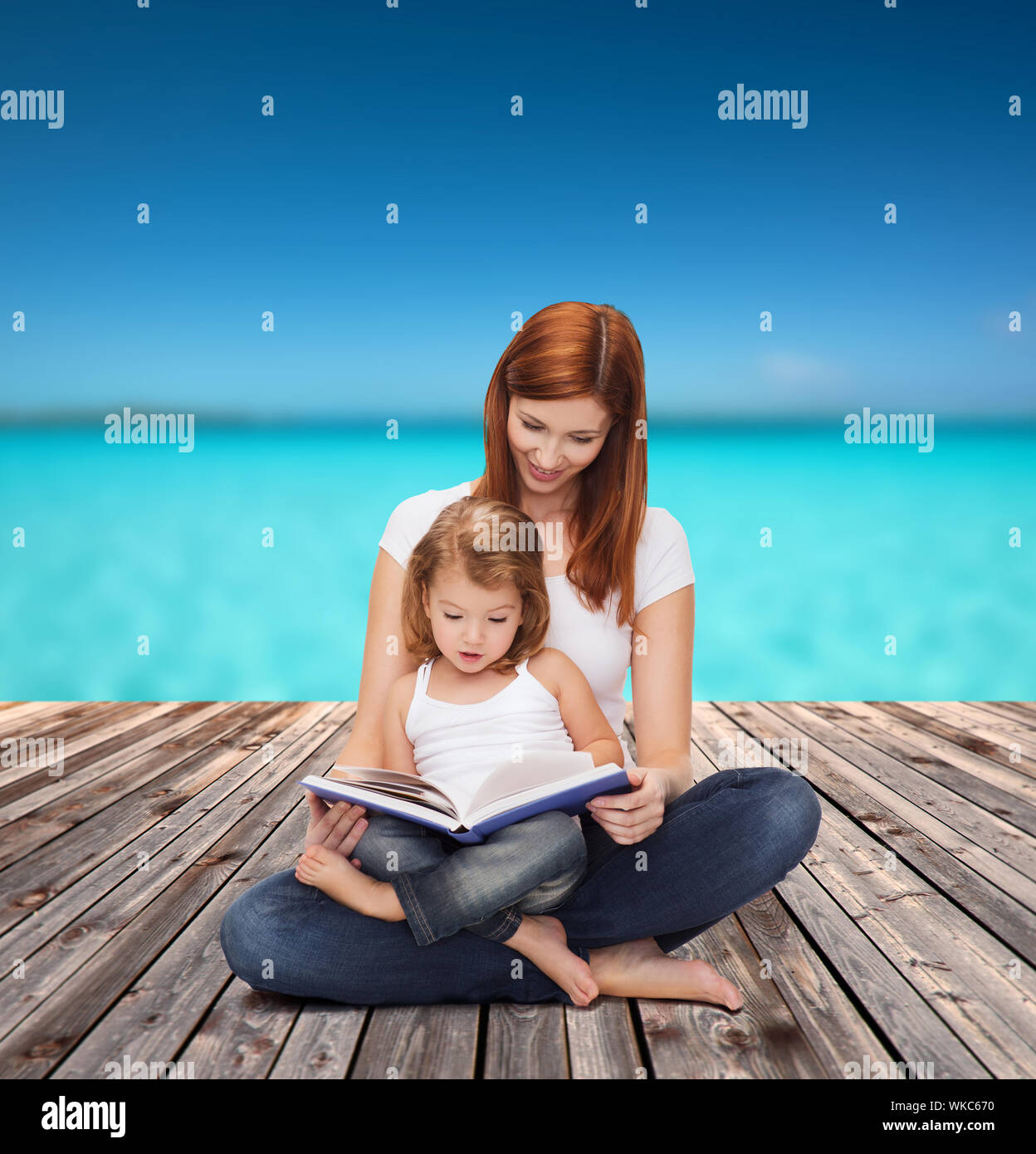 childhood, parenting and relationship concept - happy mother with ...